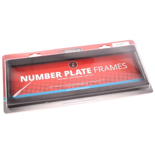 Wildcat Number Plate Covers - Black - 48NPBP - Number Plate Covers ...