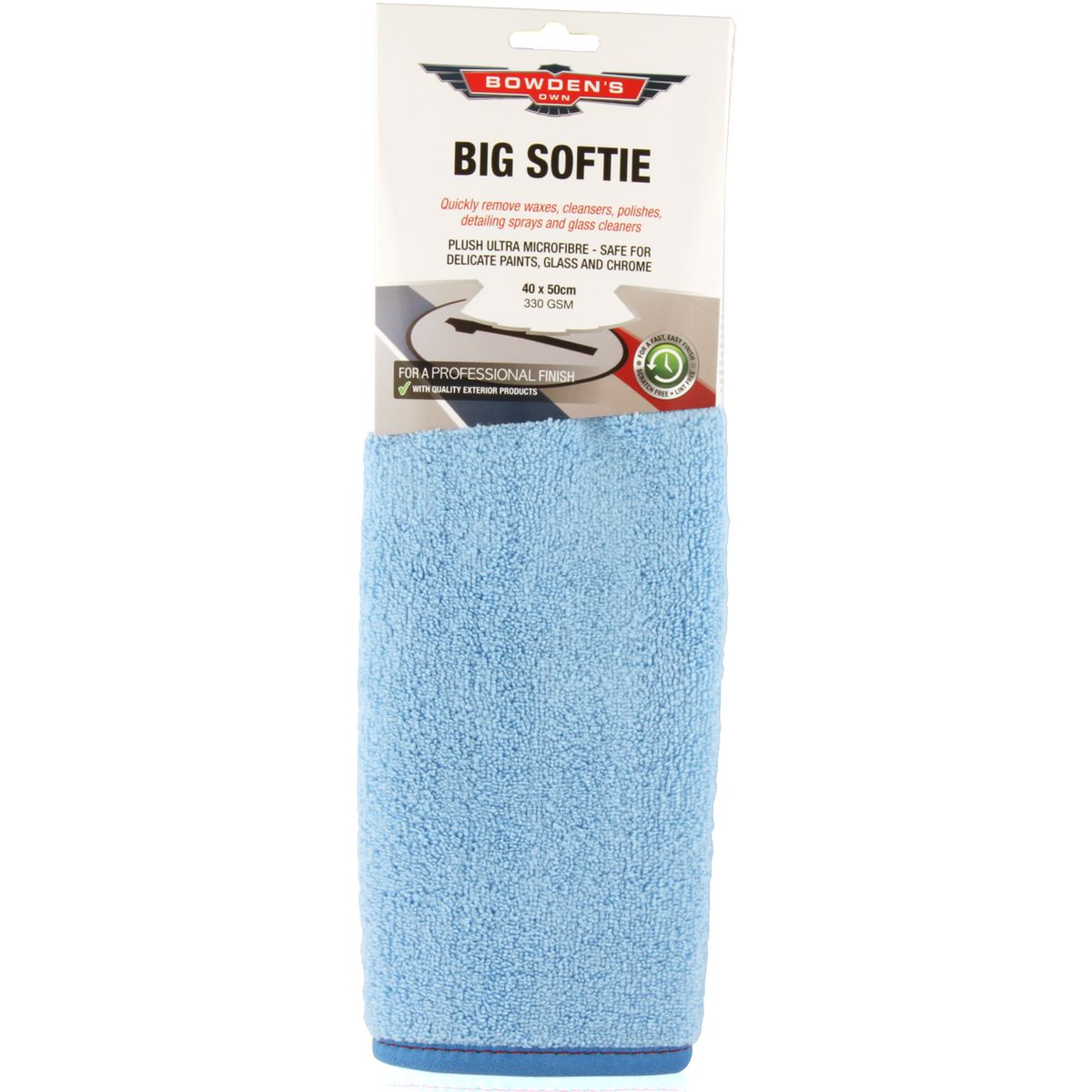 Bowden's Own Big Softie Blue Microfibre Cloth - BOBCP - Microfibre and ...