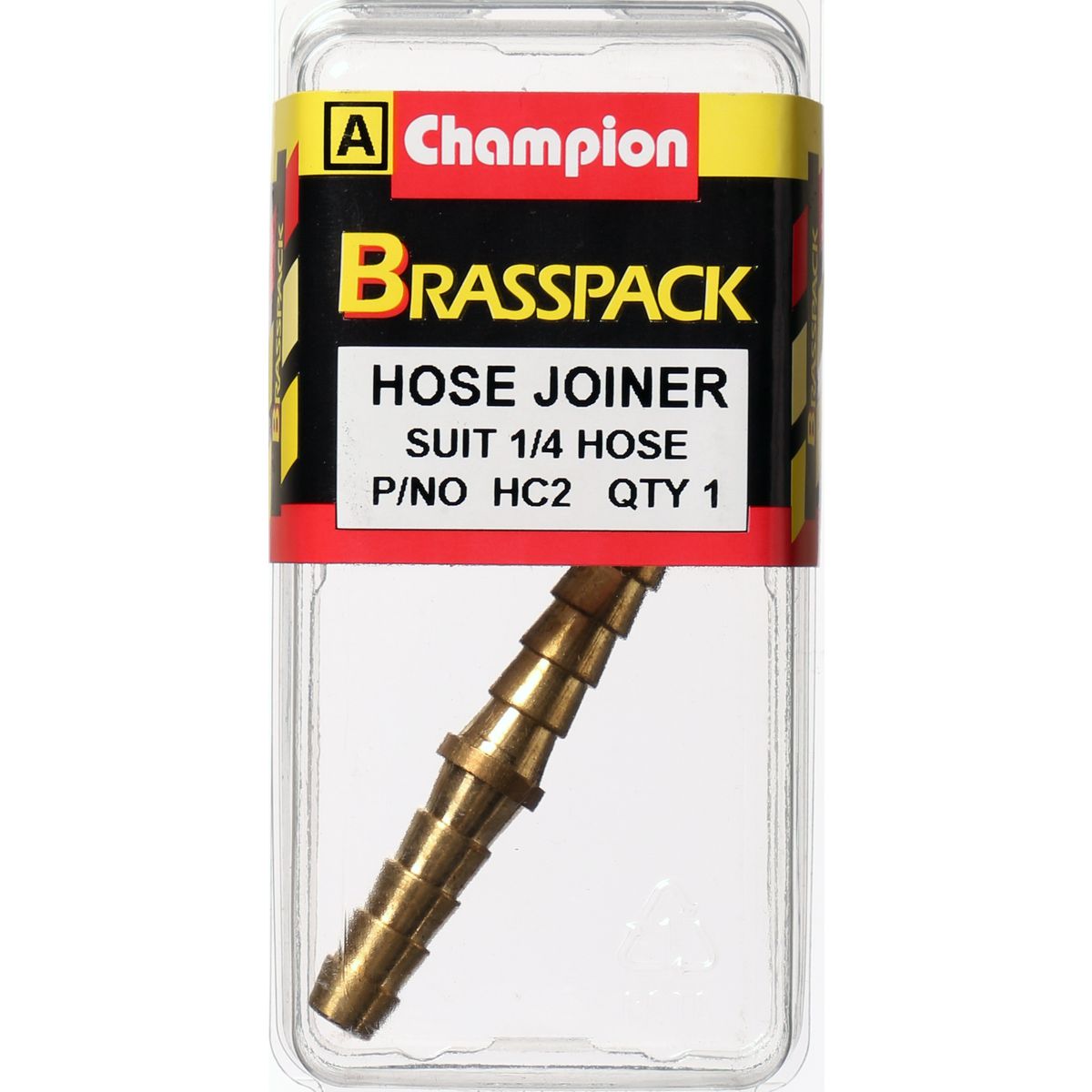 Champion Brass Hose Fitting Joiner 1/4In. - HC2 - Air Hose Fittings ...