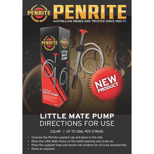 Penrite Little Mate Fluid Pump - EQLMP - Penrite | Repco New Zealand