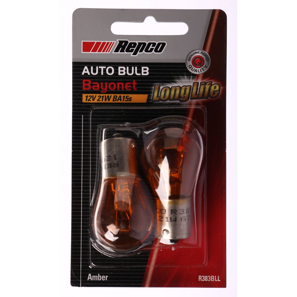 Repco PY21W Bayonet Amber Globe 12V 21W BA15s Pack of 2 - R383BLL ...