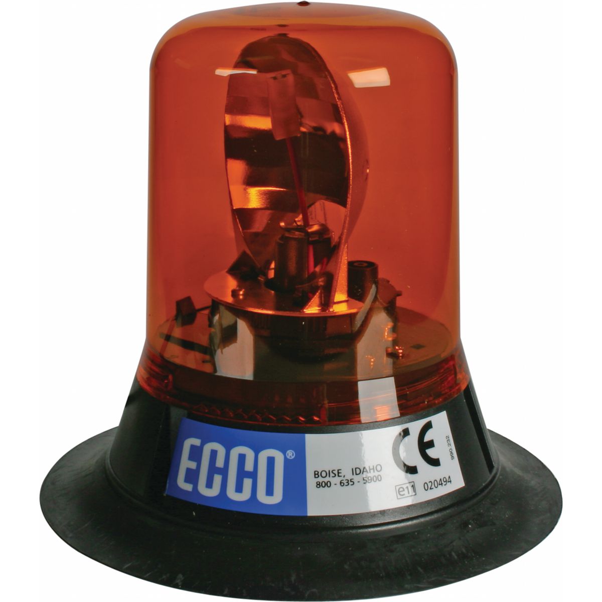 Ecco Halogen Beacon / Strobe Amber 12 or 24V Vacuum Magnetic Mount ...